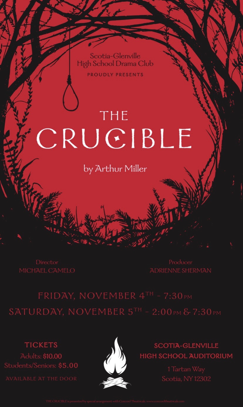 Don’t miss the HS Drama Club Production of The Crucible, November 4 and ...