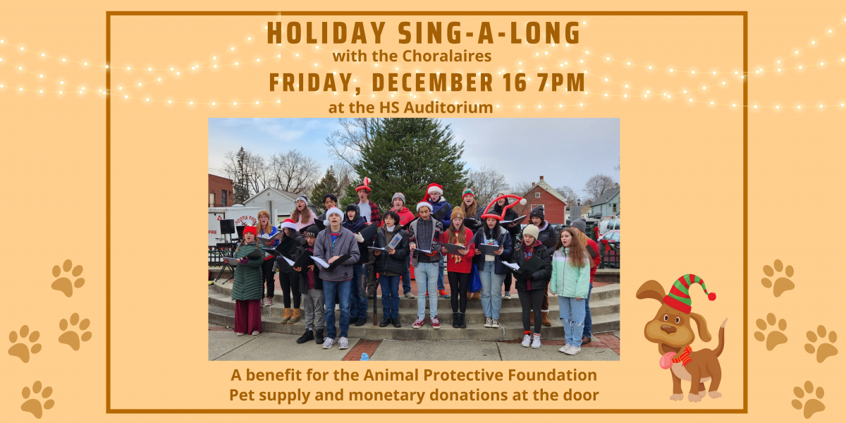 Community Sing-A-Long with the Choralaires - Scotia-Glenville Central ...