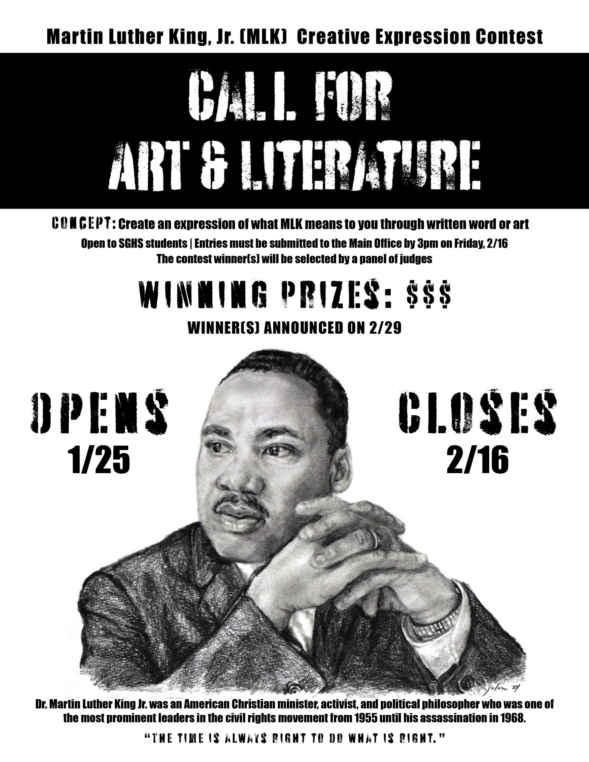 MLK Creative Expression Contest - Scotia-Glenville Central School District