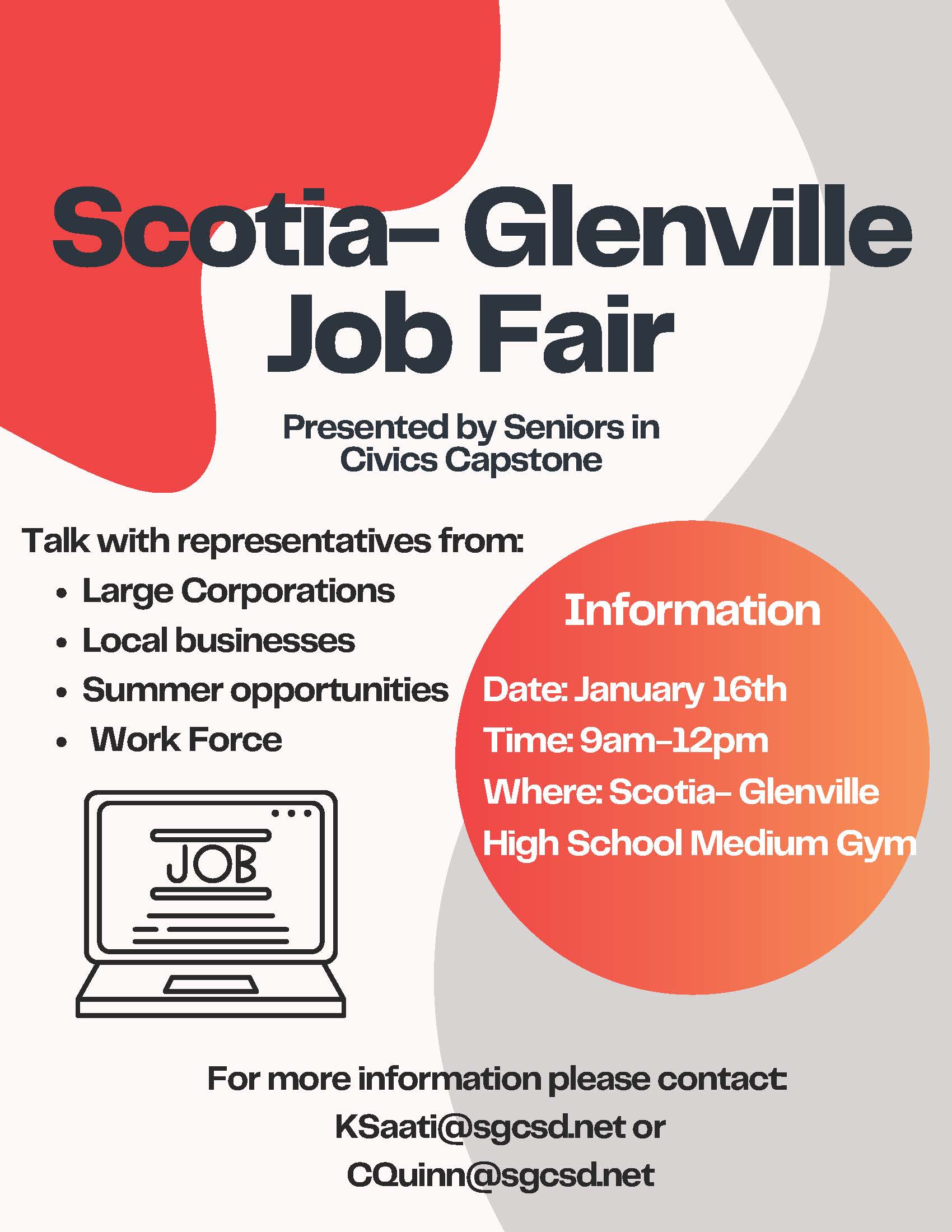 Join us for the SGHS Job Fair: connect with fresh talent! - Scotia ...