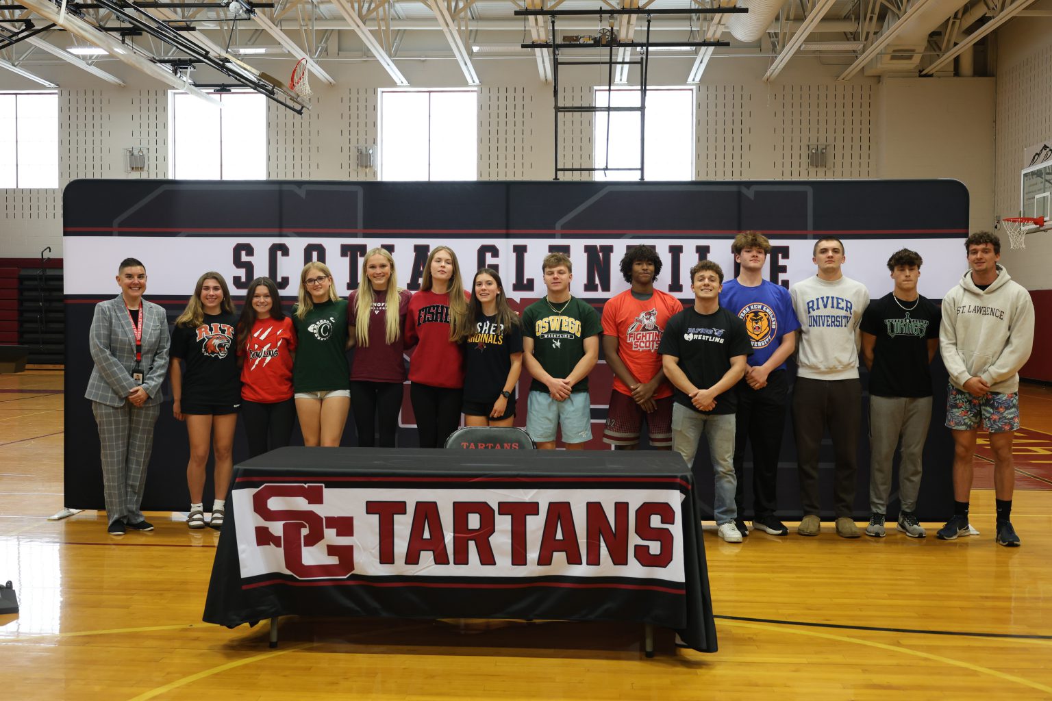 College student-athlete signing day - Scotia-Glenville Central School ...