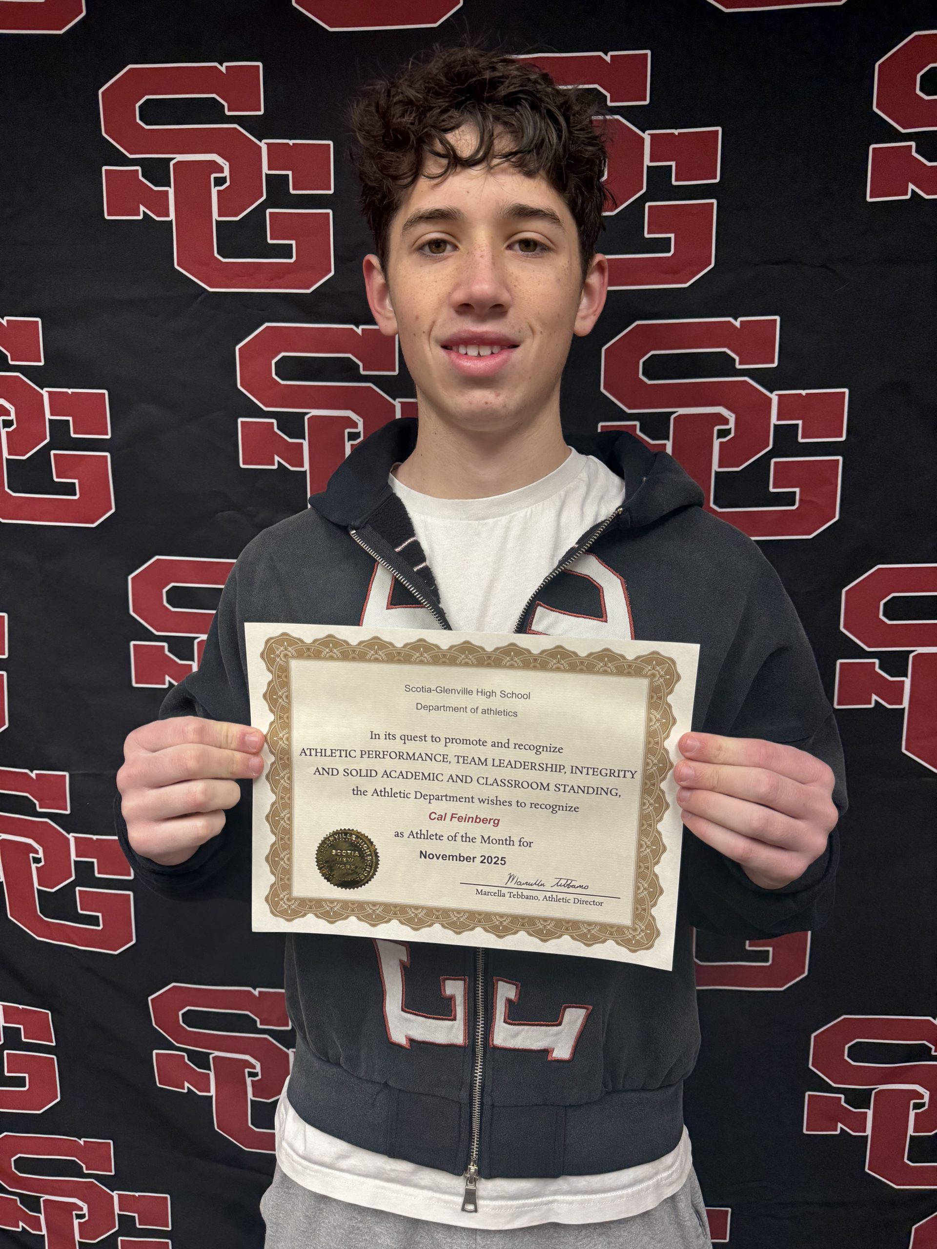 Percenti and Feinberg: SGHS Athletes of the Month - Scotia-Glenville ...